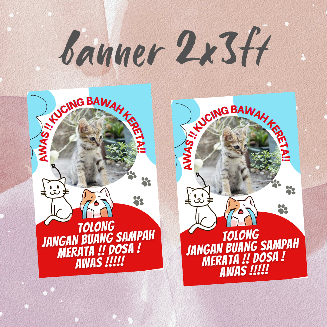 Banner / Bunting Printing Harga Kilang