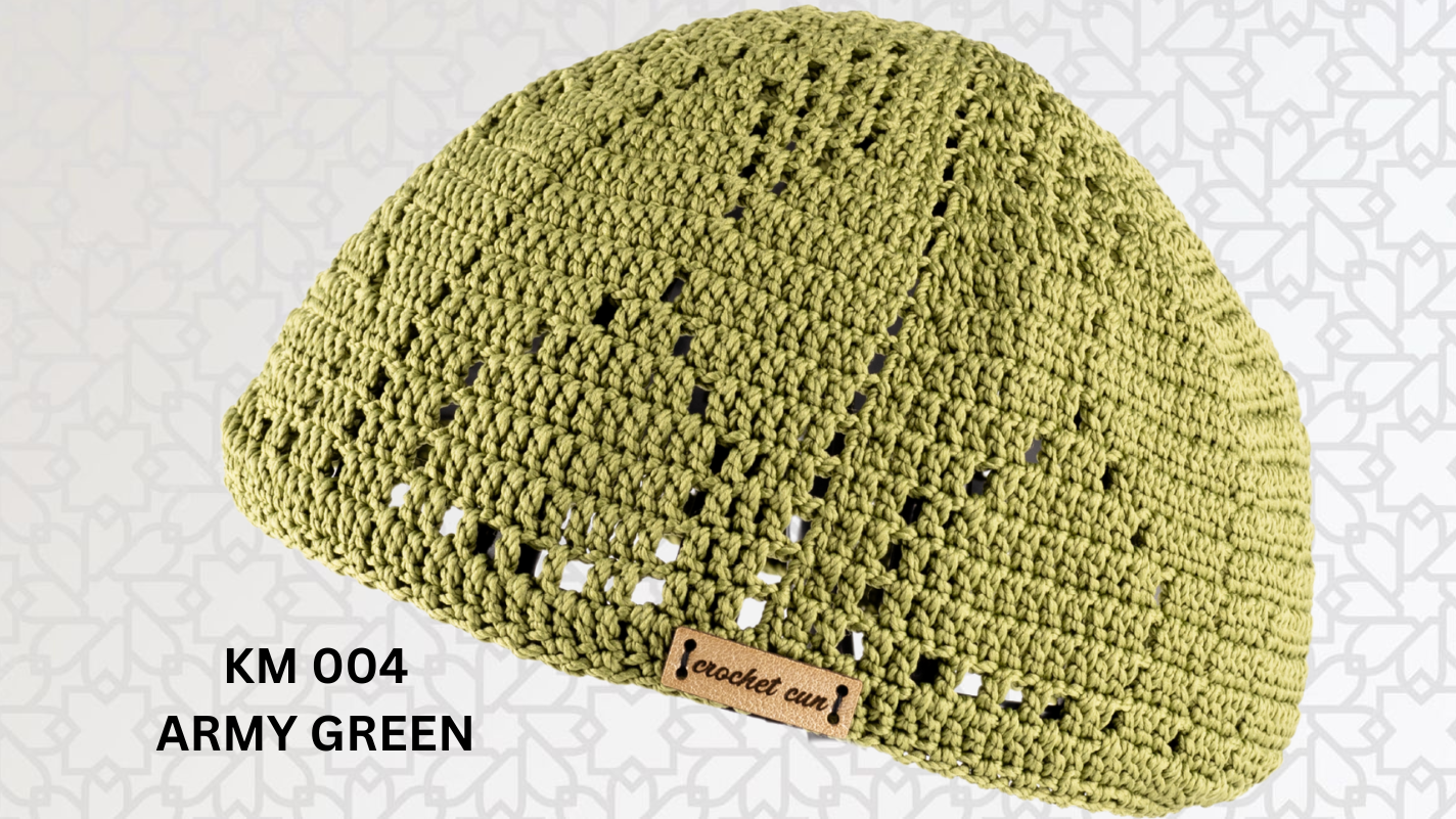 kopiah kait handmade craft crochet handmade dewasa babyboy fashion masjid haji umrah